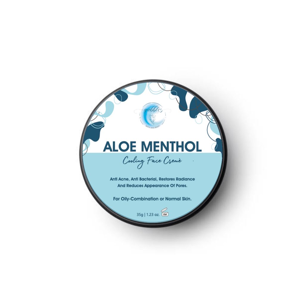 AlOE MENTHOL COOLING CREAM | FACE CREME – Qubbles
